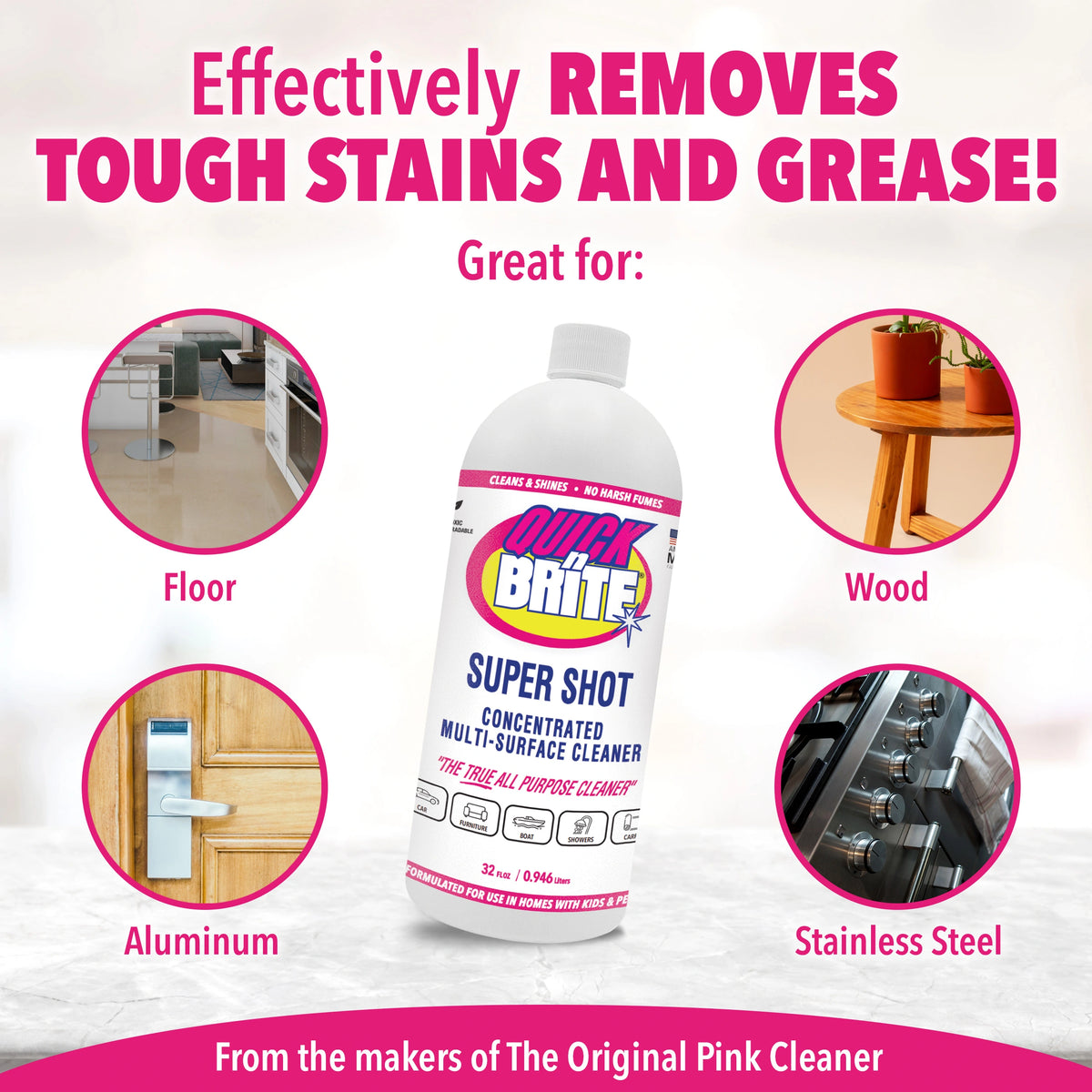 All-Purpose Household Cleaning - Concentrated Formula + Spray Bottle ...