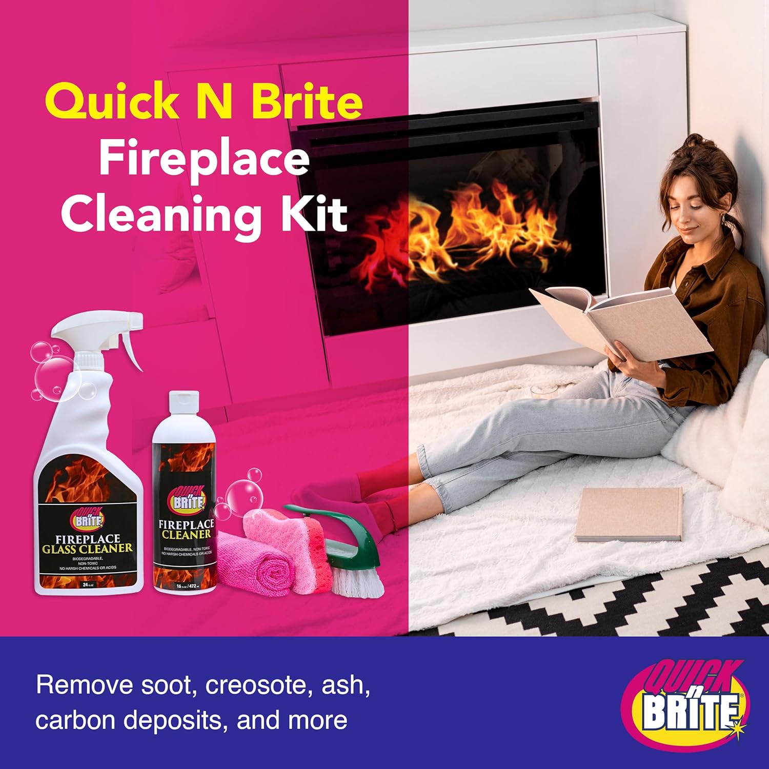Fireplace Cleaning Kit– QUICK n Brite