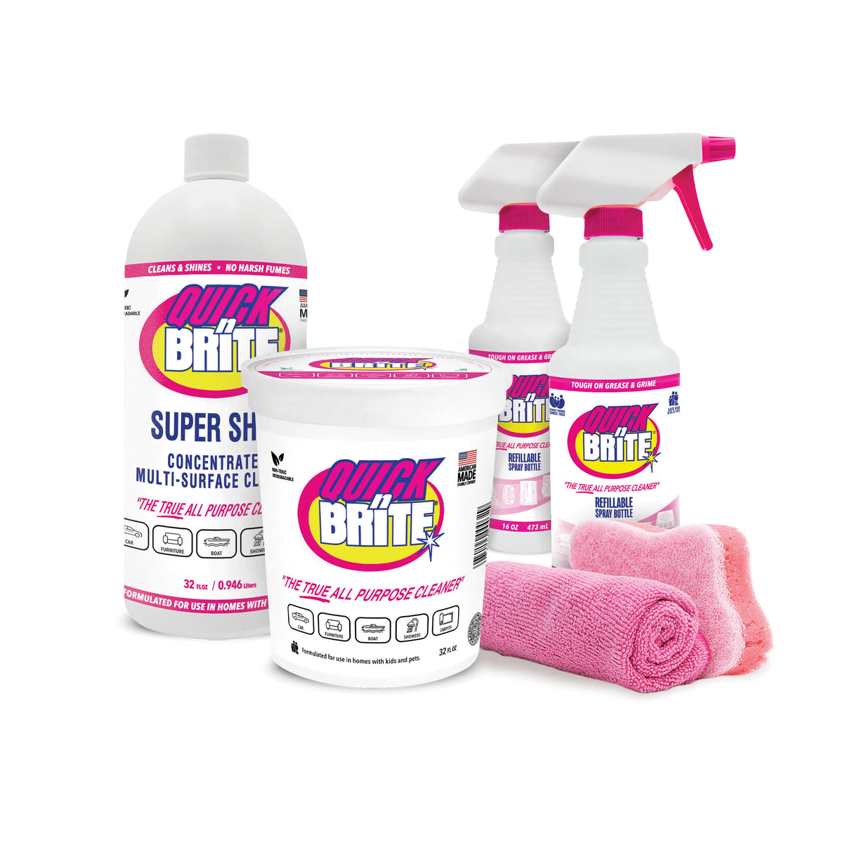 Ultimate Household Cleaning Kit - Pro Strength - Quick 'n Brite