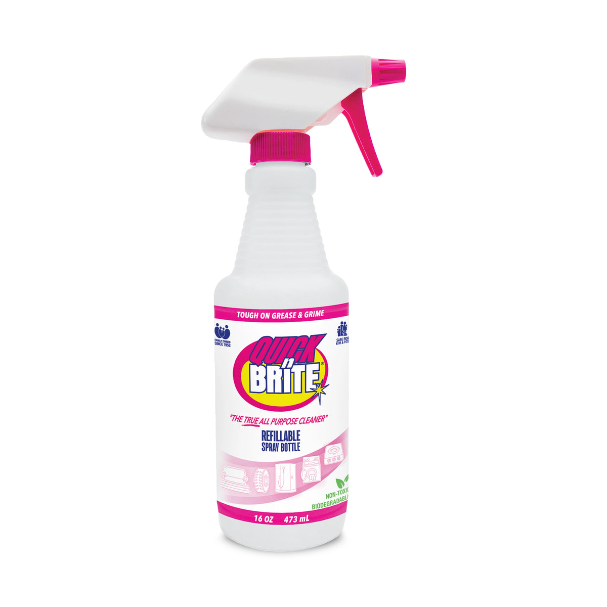 Refillable 16oz Spray Bottle | Quick 'n Brite